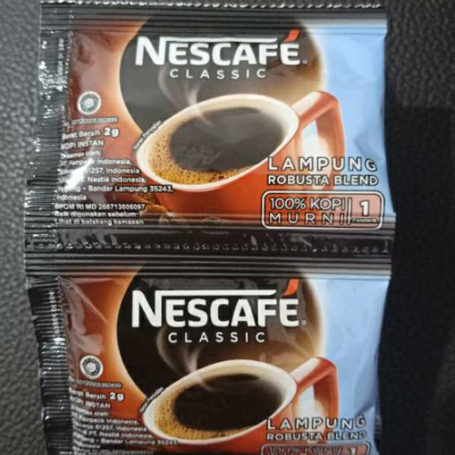 Jual Nescafe Classic Lampung Robusta blend shachet 2gr (eceran ...