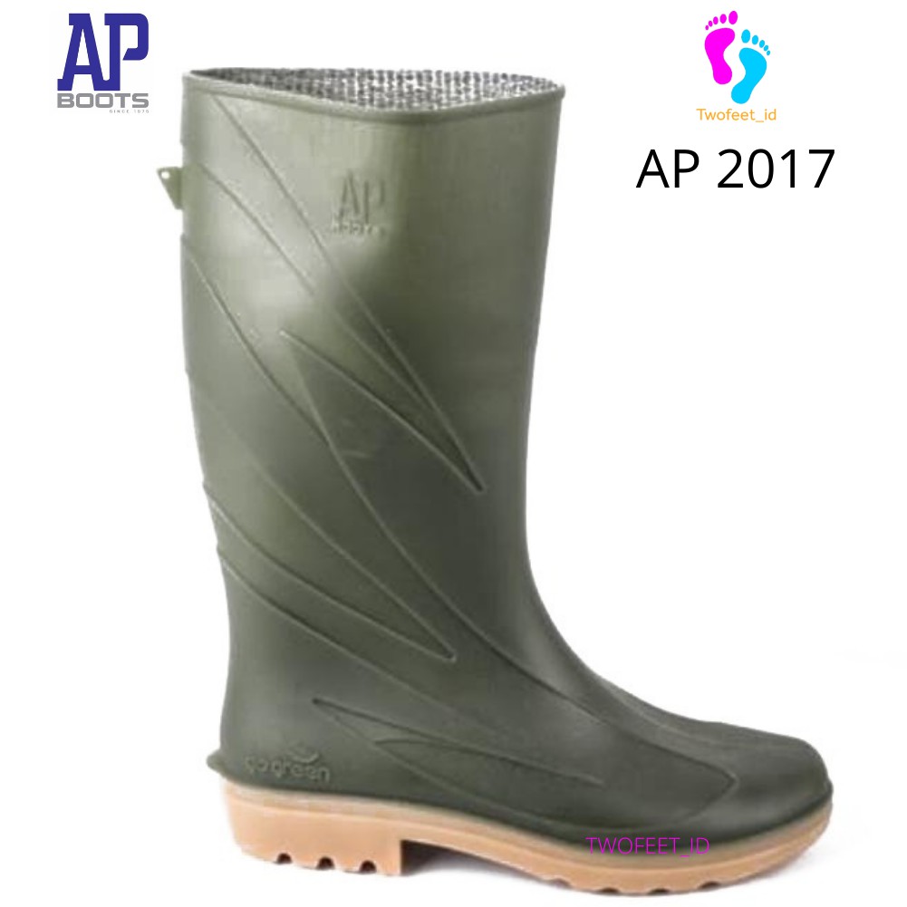 Jual AP Boots 2017 Hijau - Sepatu Boot Kerja Karet Hijau Tinggi Boots ...