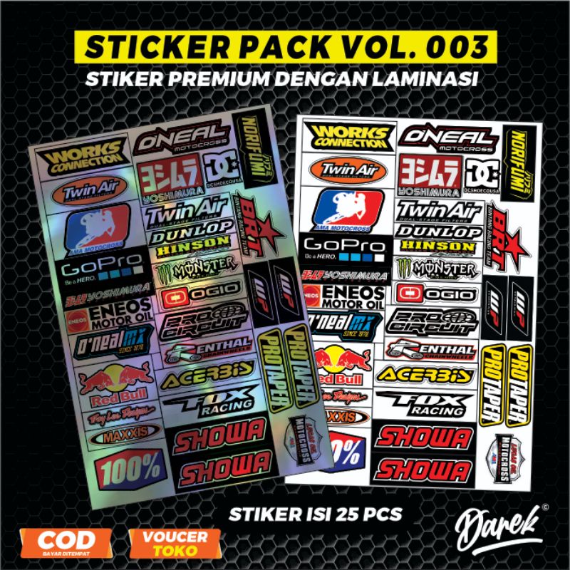 Jual STIKER PACK RACING, SETIKER HEREX, STIKER MOTOR | Shopee Indonesia