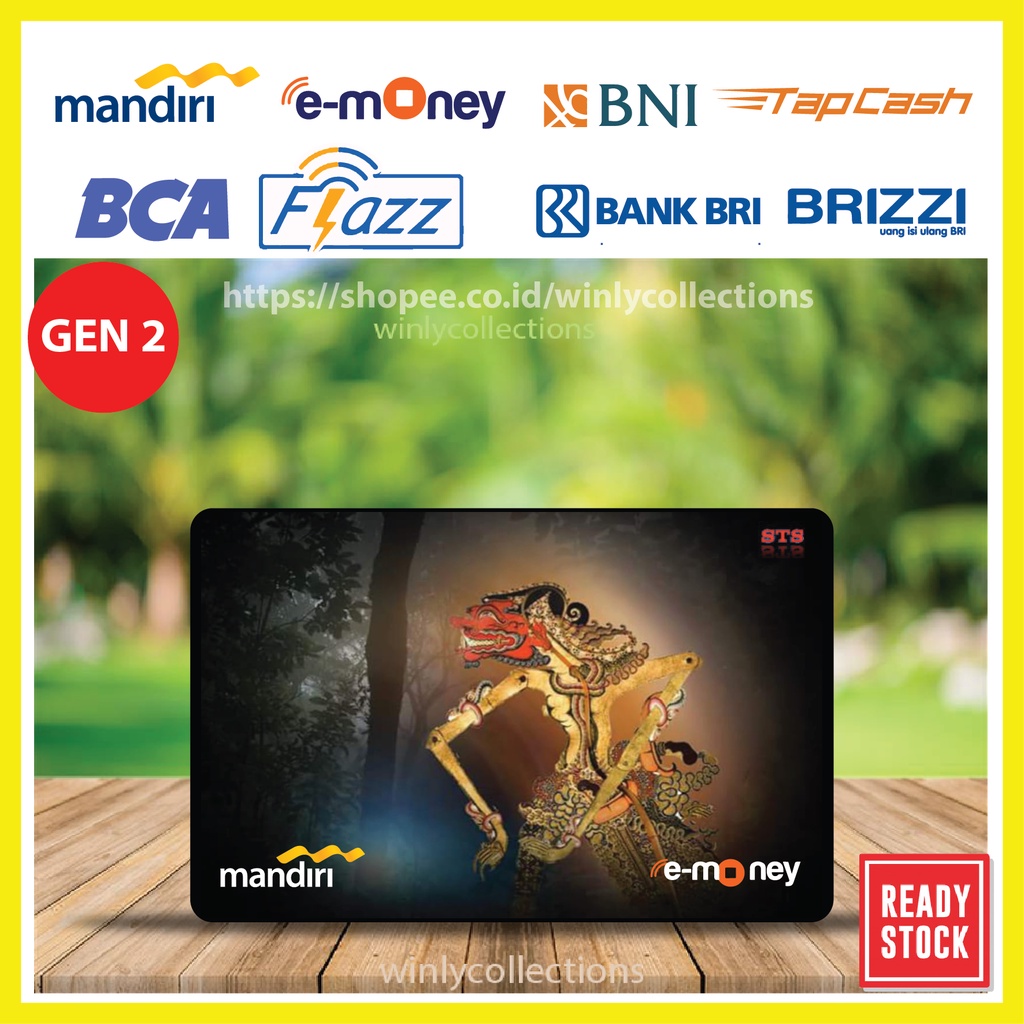 Jual Emoney Gambar KUMPULAN Lukisan Wayang Etoll Mandiri BCA Flazz BNI ...