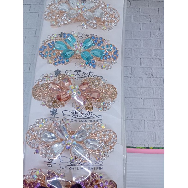 Jual jepit rambut otomatis besi isi 6 pcs | Shopee Indonesia