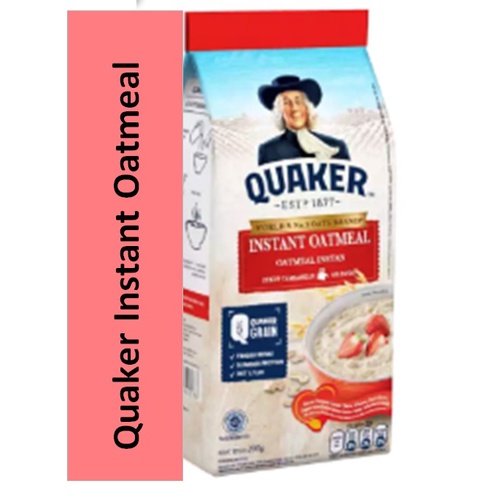 Jual Quaker Oat Instant Oatmeal / Quick Cook (200 gr) | Shopee Indonesia