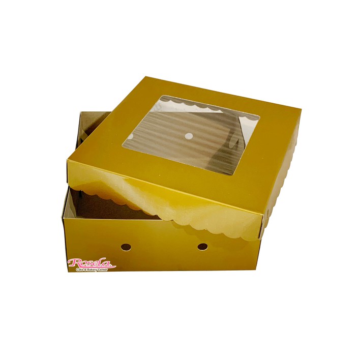Jual Kotak Kue Emas / Gold Cake Box Ukuran Bervariasi | Shopee Indonesia