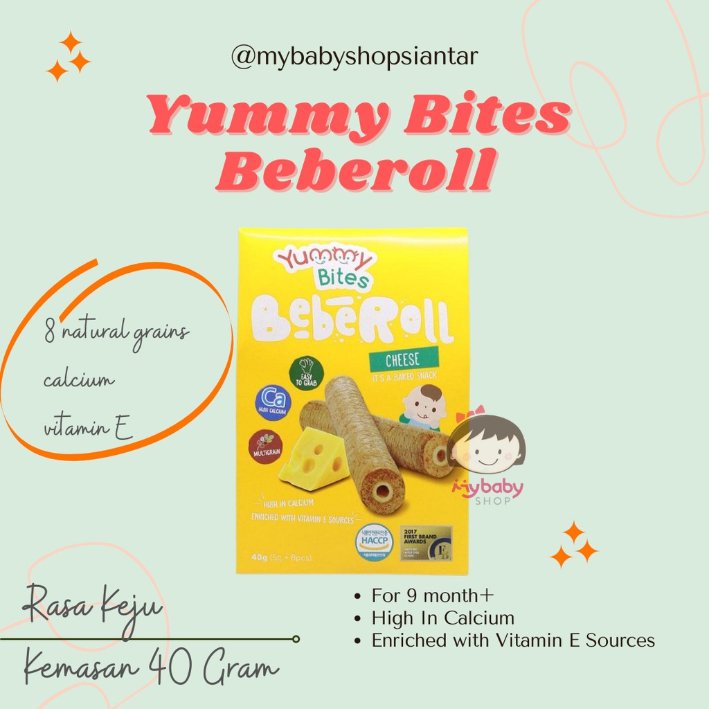 Jual YUMMY BITES BEBEROLL 40gr / Snack Bayi Bebe Roll Mulai Dari 9Bulan ...