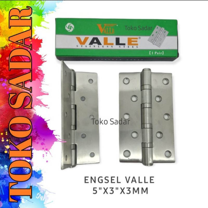 Jual Engsel pintu stainless valle 5" engsel kayu tebal 3mm stainless ...
