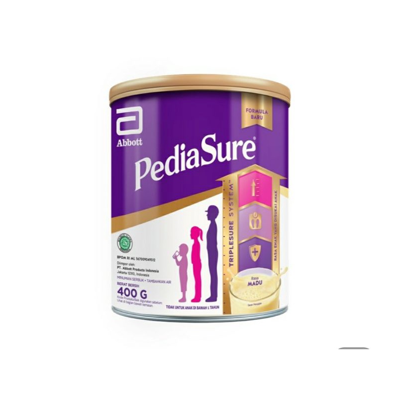 Jual PediaSure Triplesure Susu Formula Pertumbuhan Anak Madu/Vanila 400 g | Shopee Indonesia