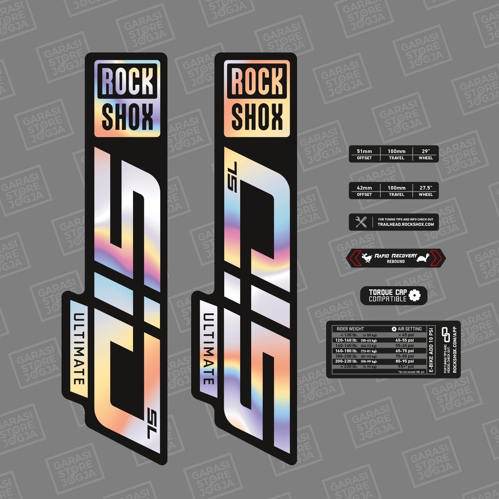 Jual Decal Stiker Fork Rockshox SID Hologram | Shopee Indonesia