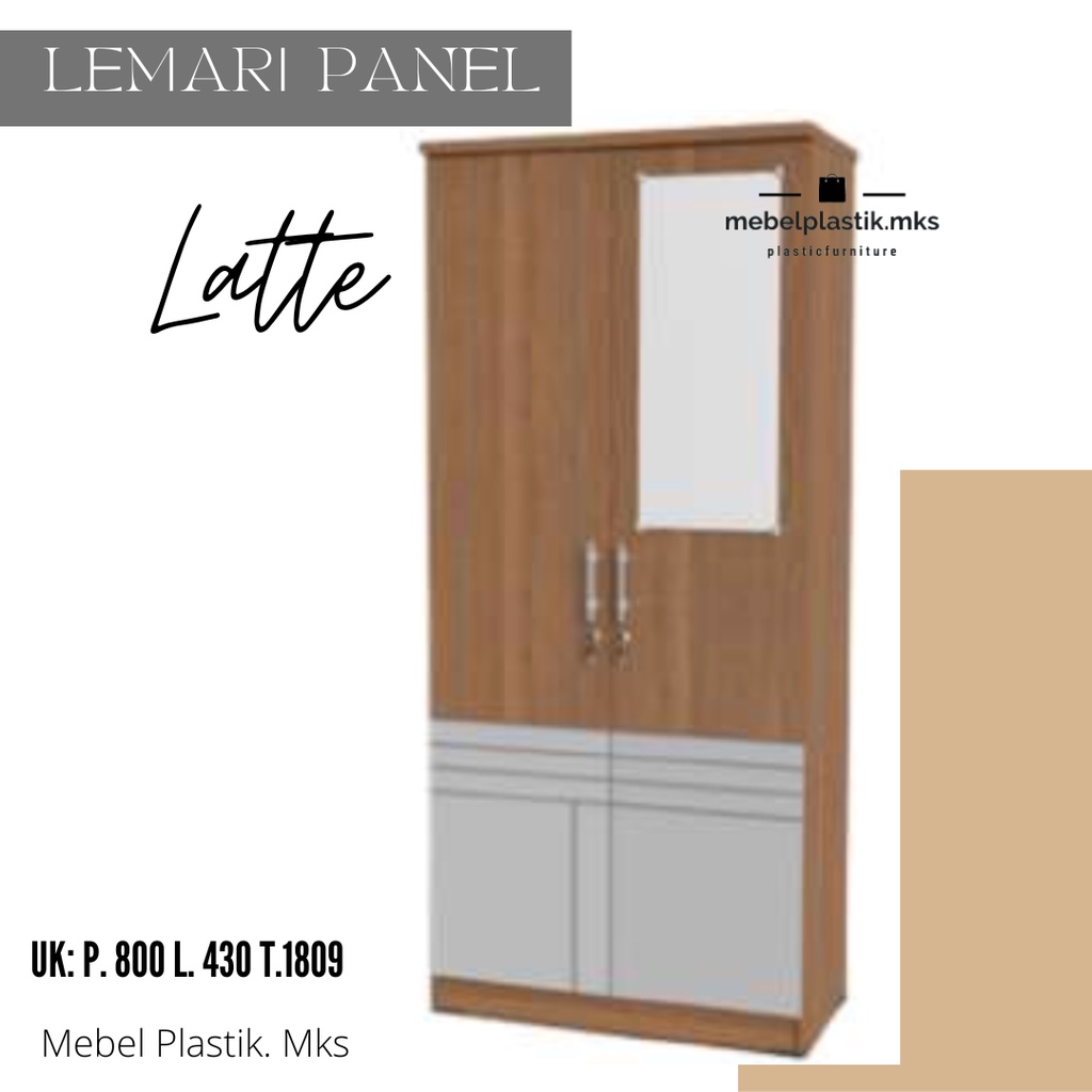 Jual Lemari Kaca Panel Kayu Alphin Gantungan + Lipatan Olympic Alphin ...