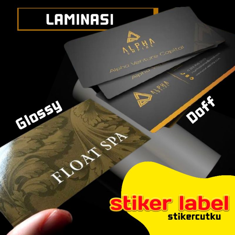 Jual Laminasi stiker label makanan produk kemasan / laminasi A3 ...