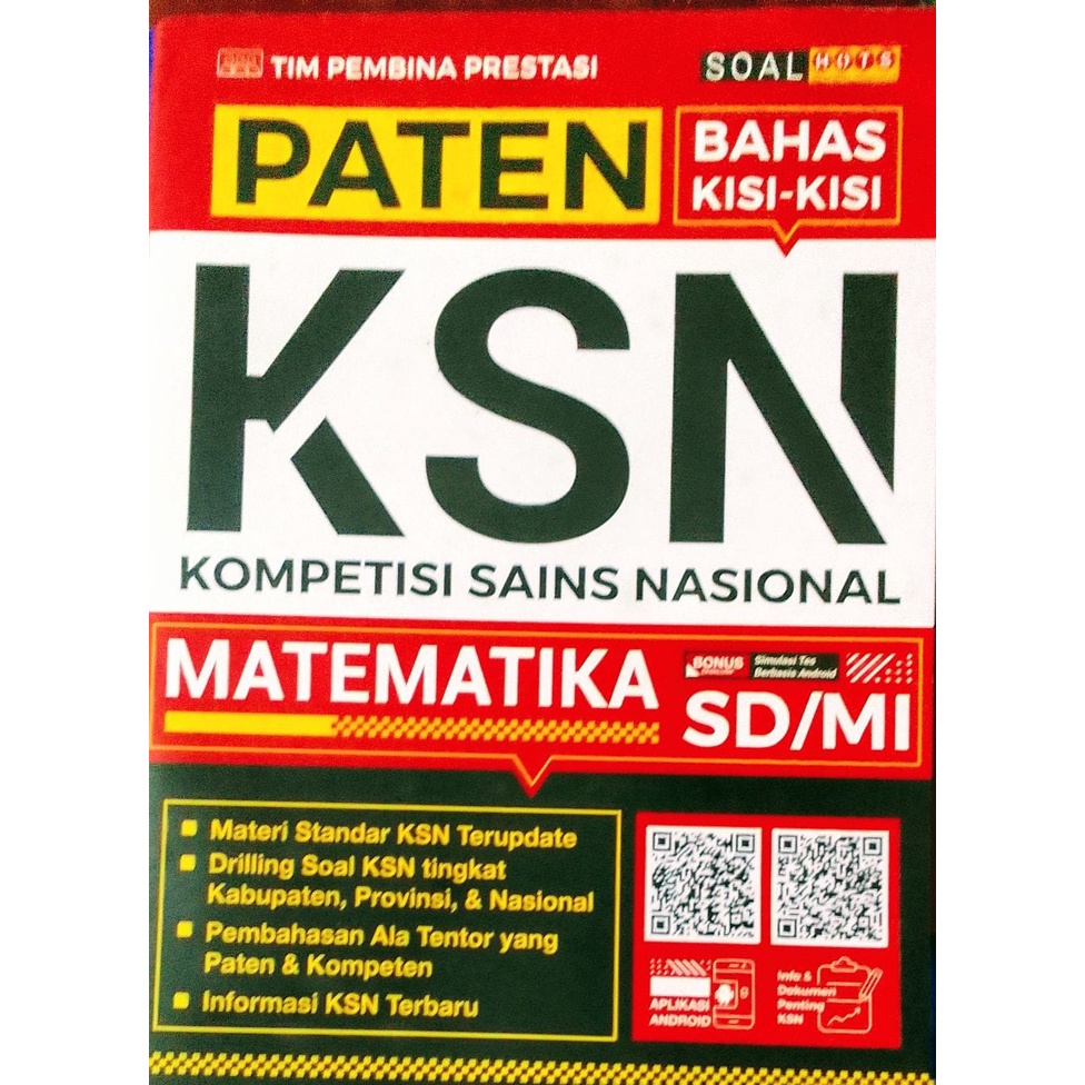 Jual PATEN KSN ( BUKU OLIMPIADE) MATEMATIKA SD/MI | Shopee Indonesia