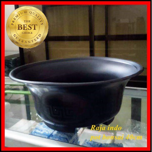 Jual POT BONSAI GBL 40CM HITAM BULAT CEPER - POT TANAMAN PLASTIK BONSAI ...