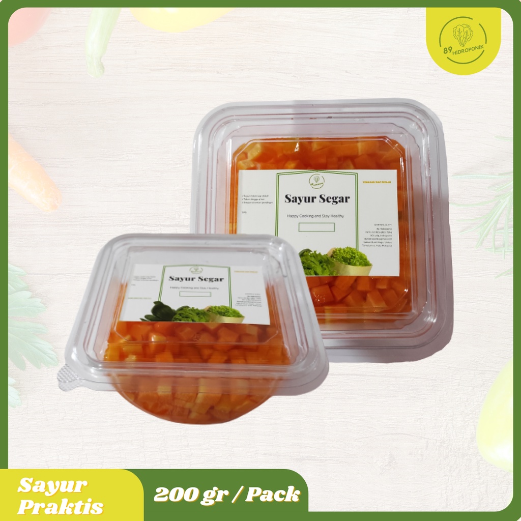 Jual WORTEL potong (KEMASAN PRAKTIS 200 gr - 350 gr) sayur sayuran ...