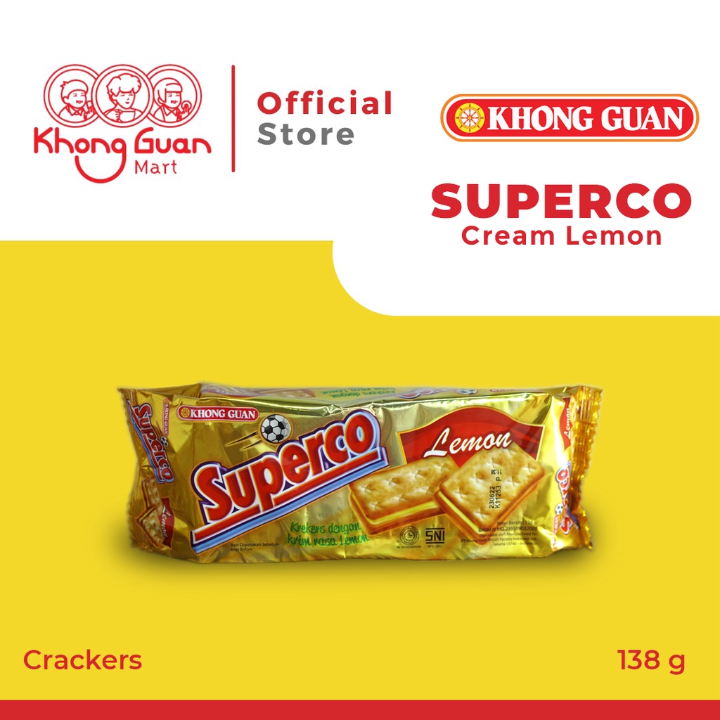 Jual KHONG GUAN Superco Lemon Pack 138 Gram | Shopee Indonesia