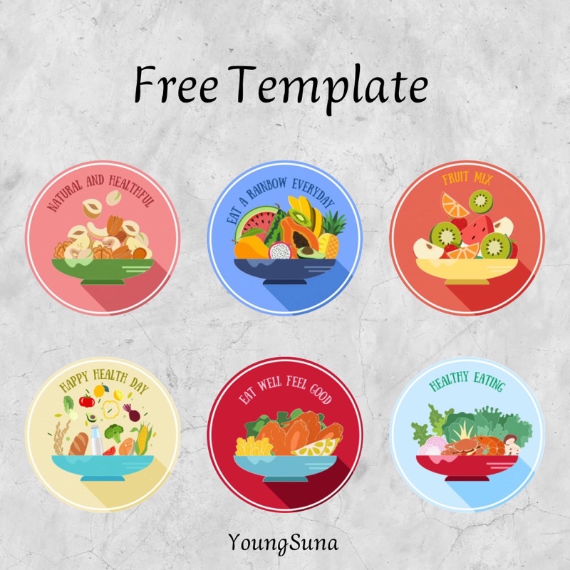 Jual STIKER LABEL MAKANAN, Logo makanan, free design | Shopee Indonesia
