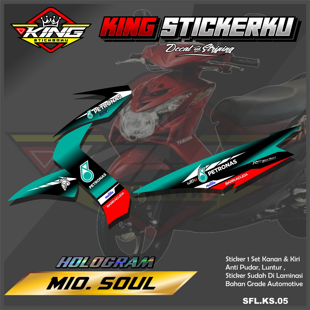 Jual Stiker Mio Soul Karbu / Lama - Decal Sticker Striping Standar Mio ...