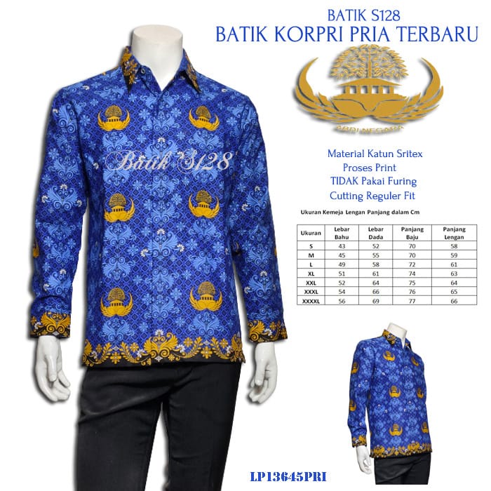 Jual Baju Korpri Pria Terbaru Seragam Batik Korpri Kerah Hitam 2022 Sritex | Shopee Indonesia