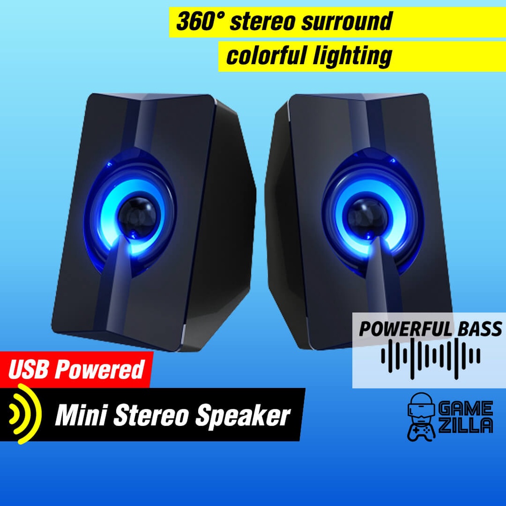 Jual Speaker USB Mini Spiker PC Laptop Komputer Speker Kecil RGB Gaming ...