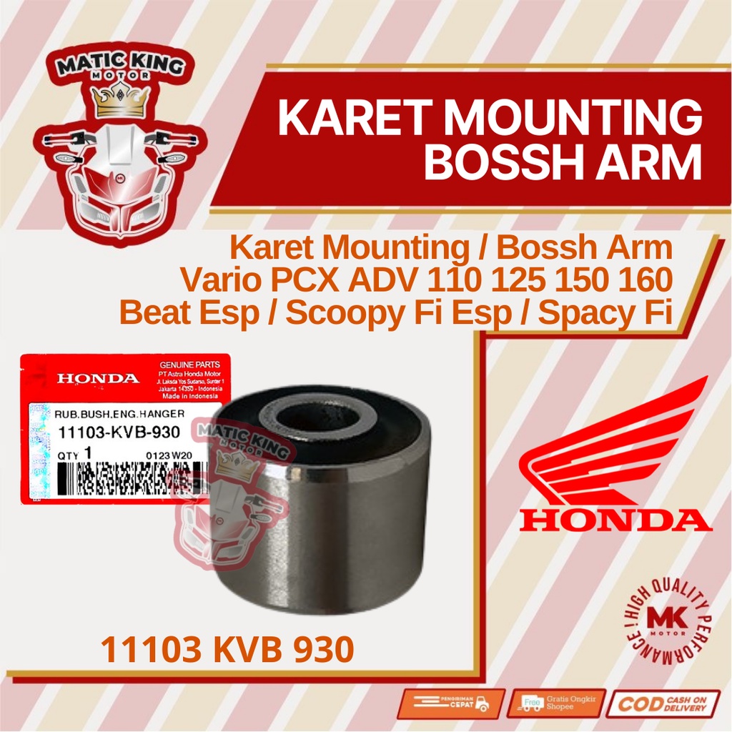 Jual Bosh bush karet engine mounting arm sasis Honda Vario Beat Scoopy ...
