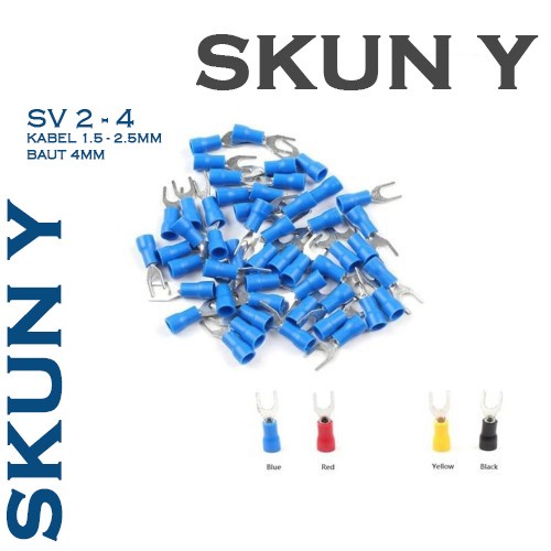 Jual A325 Kabel Skun Y Fork Isolasi SV 2-4 Cable PLug Terminal Sekun | Shopee Indonesia