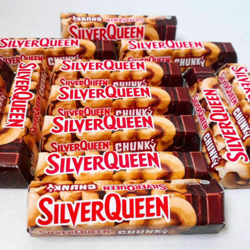 Jual ( isi 24 pcs ) Coklat Silverqueen chunky bar mini 33gr Silver ...
