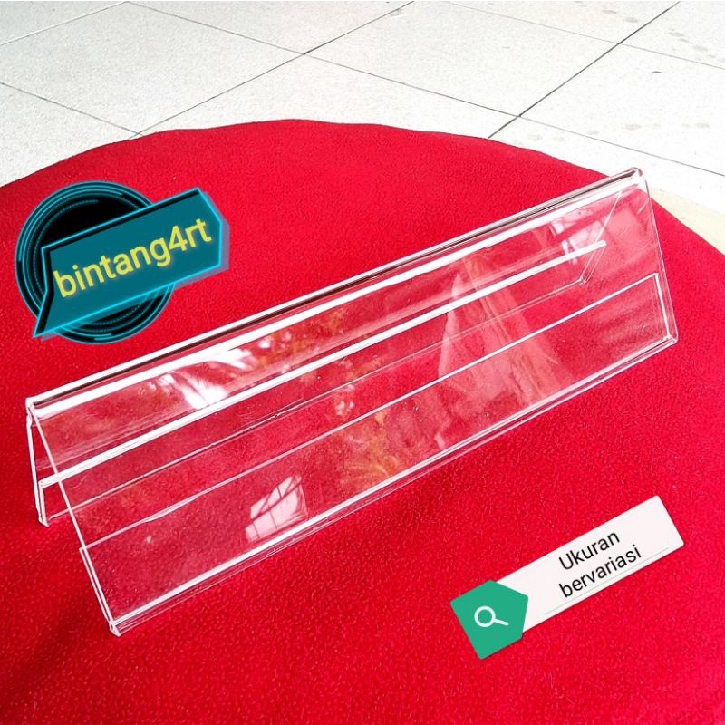 Jual Akrilik name plate 2 sisi / papan nama meja akrilik 2 sisi ...