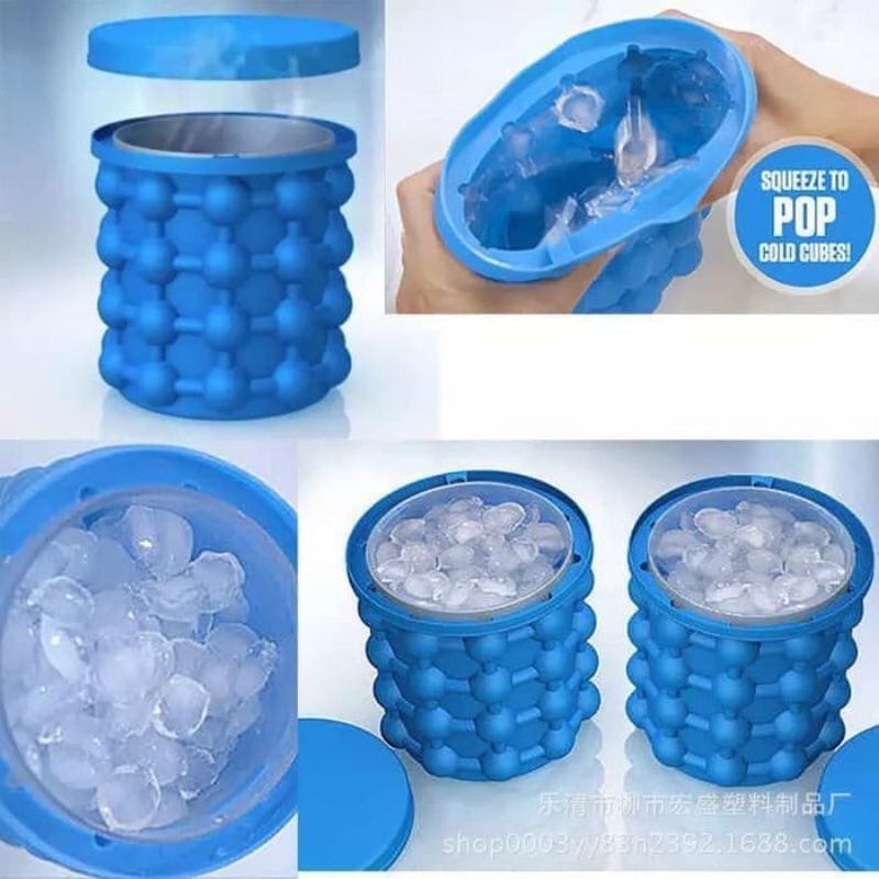 Jual CETAKAN ES BATU/ICE CUBE MAKER SILICON MOLD PENCETAK ES Terbaru ...