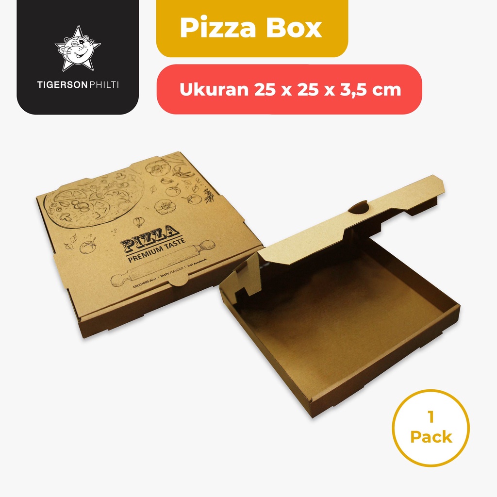 Jual Packaging/ kemasan/kotak/ box Pizza By Tigerson Philti | Shopee ...