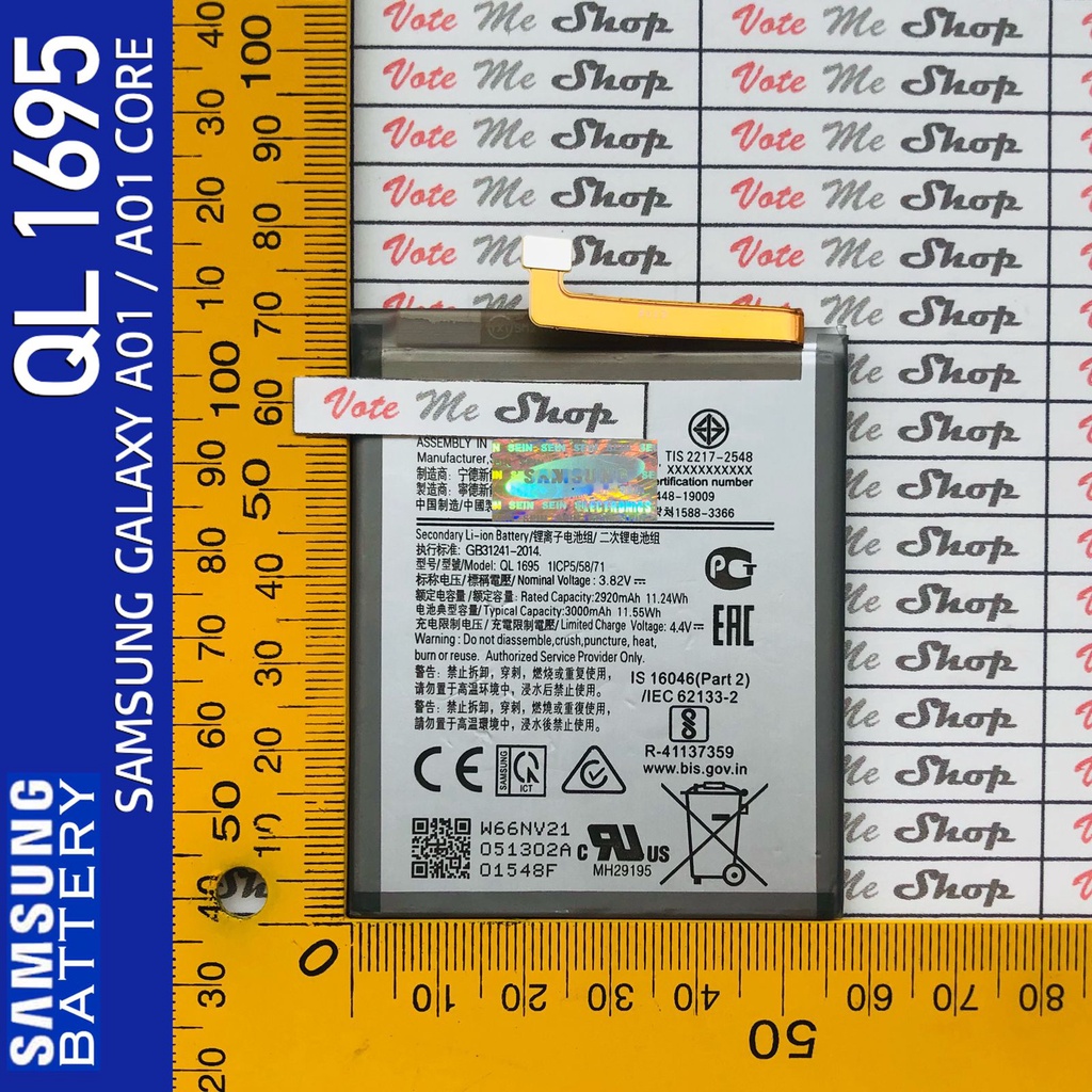 Jual Baterai Batre Samsung GALAXY A01 / A015 / A01 CORE / A013 Bat QL1695 Battery QL 1695 ...