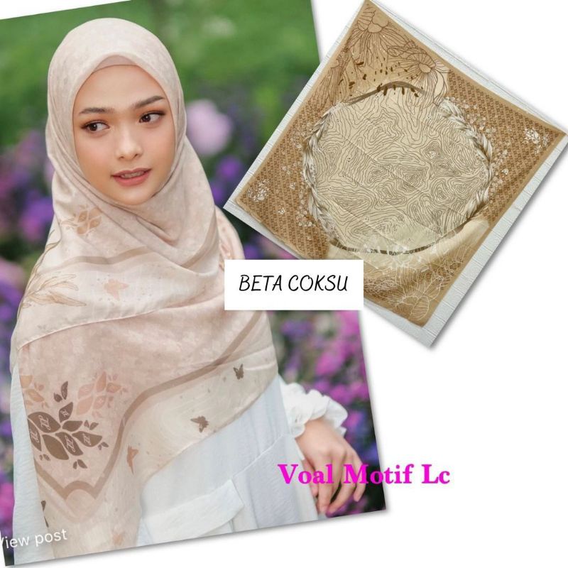 Jual HIJAB DENAY MOTIF Beta coksu JILBAB SEGI EMPAT VOAL PREMIUM SQUARE ...