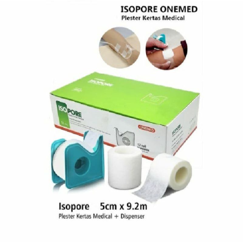 Jual plester micropore isopore 0.5 inchi / 1 inchi / 2 inchi / plaster ...