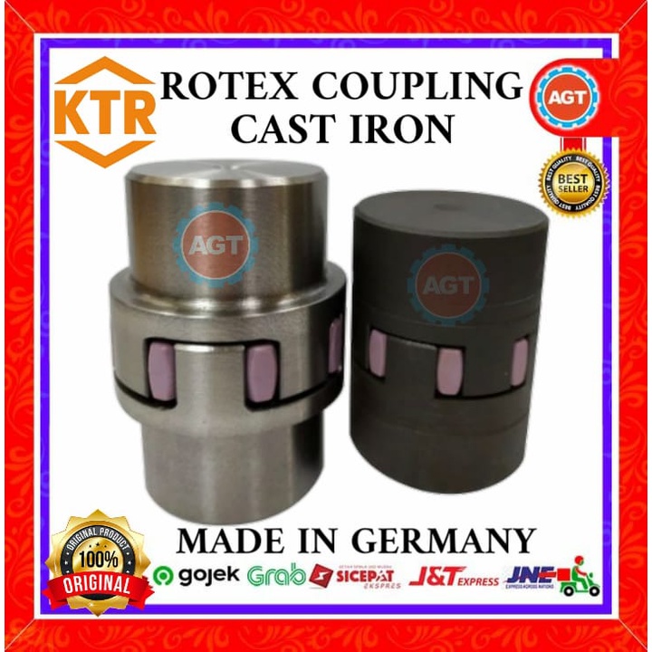 Jual ROTEX COUPLING KTR GR 48/60 STEEL WITH ELEMENT MAX BORE 60mm MADE ...