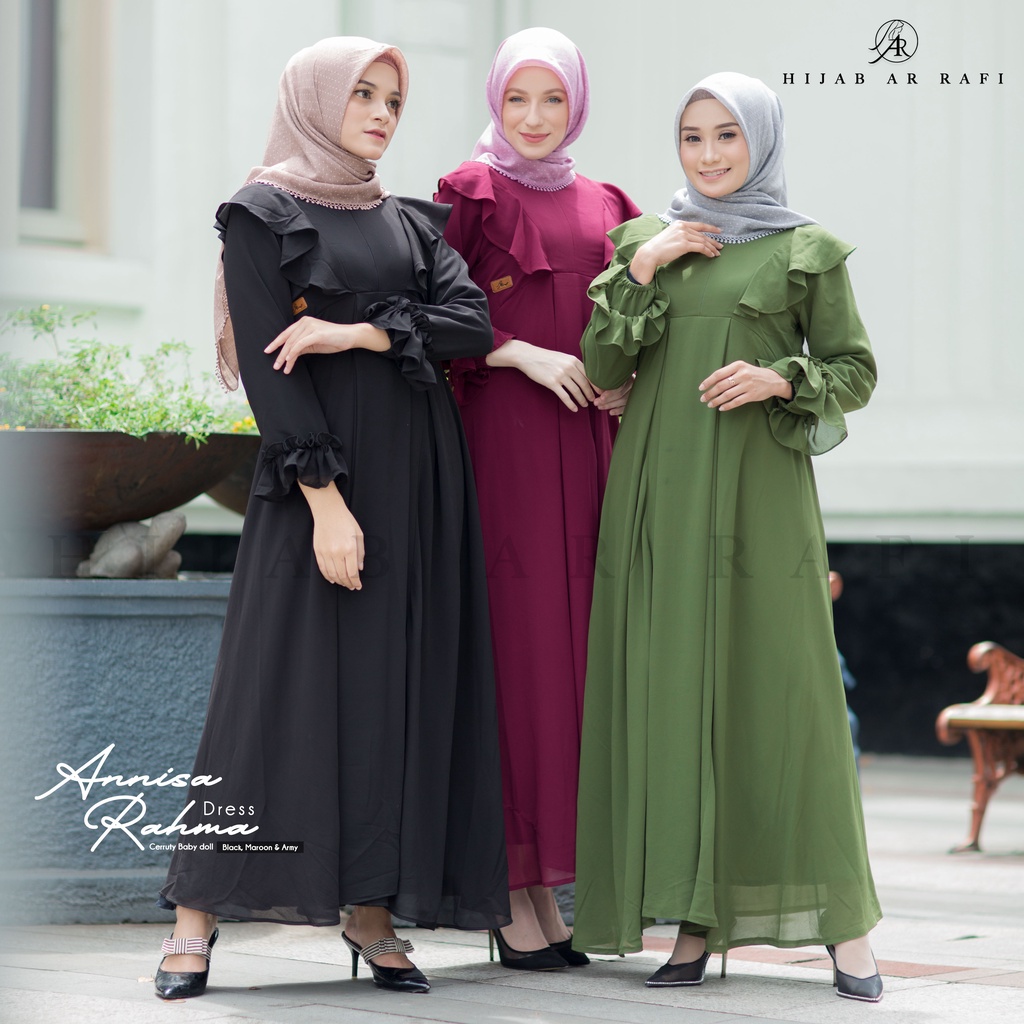Jual Dress Annisa Rahma || Hijab Ar Rafi Official Pusat | Shopee Indonesia