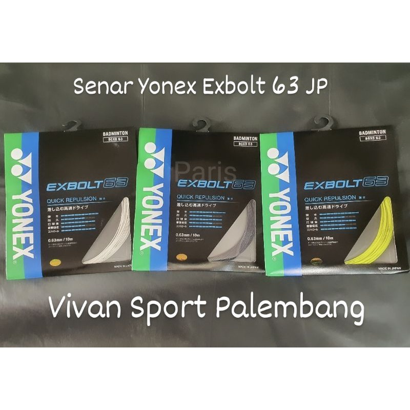 Jual Senar Badminton Yonex Exbolt 63 JP | Shopee Indonesia