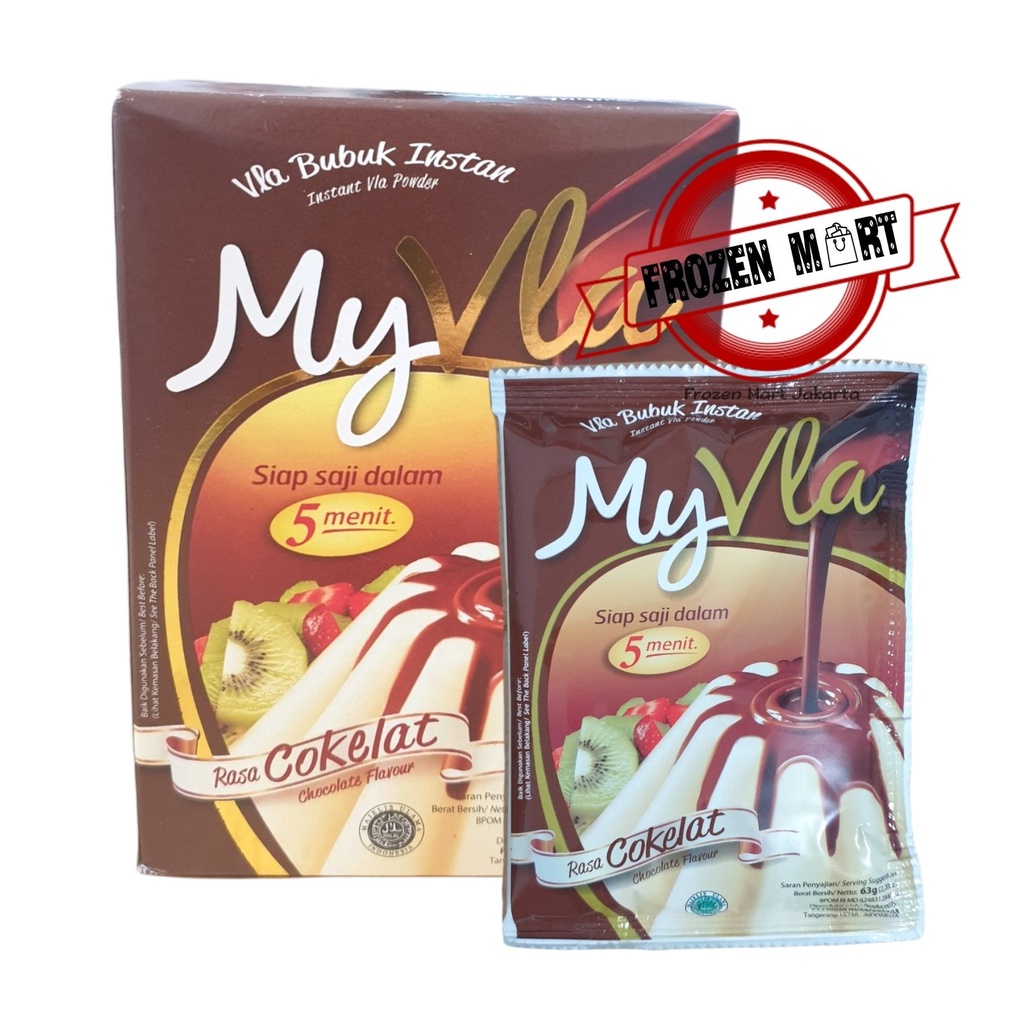 Jual MY VLA Nutrijell / MyVla Chocolate / Saos Puding agar rasa Coklat ...