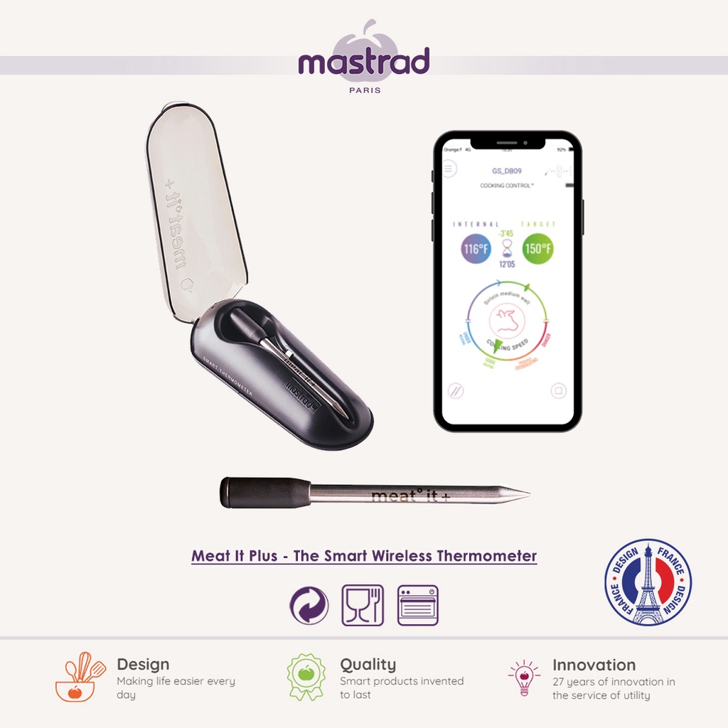 Jual MASTRAD MEAT IT PLUS - THE SMART WIRELESS THERMOMETER | Shopee ...
