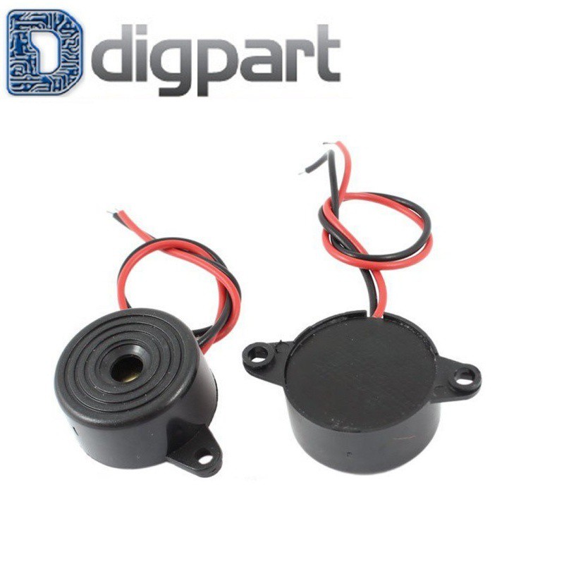 Jual Alarm Buzzer Elektronik DC 3-24v 85dB Warna Hitam Ukuran 23 X 12mm ...