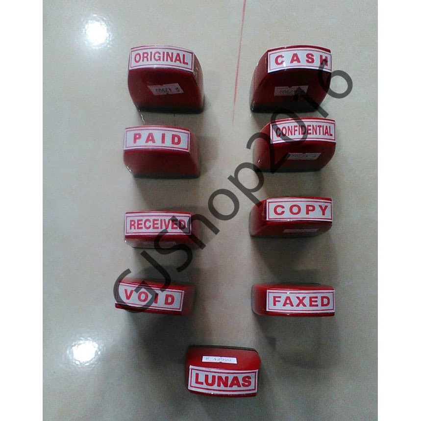 Jual Stempel Stampel Otomatis Flash CONFIDENTIAL FAXED RECEIVED ...