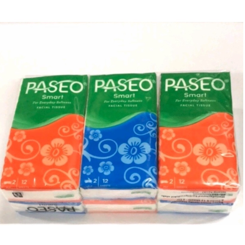 Jual Paseo Smart Facial Tissue Isi 6 pcs 2 ply 12 sheets | Shopee Indonesia