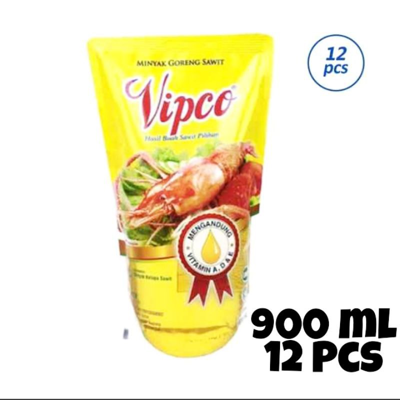 Jual Minyak Goreng VIPCO 1 Dus EXP:2026 {900ml/12Pcs} | Shopee Indonesia