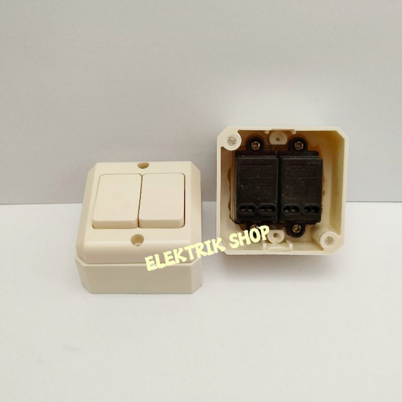 Jual SAKLAR SERI OUTBOW / SAKLAR SERI OB MODEL TEMPEL / SAKLAR DUA ...