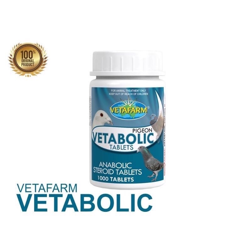 Jual Vitamin Merpati Vetabolic Vetafarm Obat Pertumbuhan Tulang dan Kekuatan Otot Burung Merpati ...