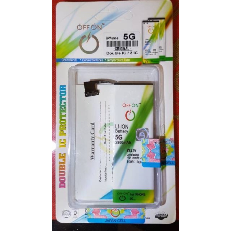 Jual baterai offon iph 5G double power | Shopee Indonesia