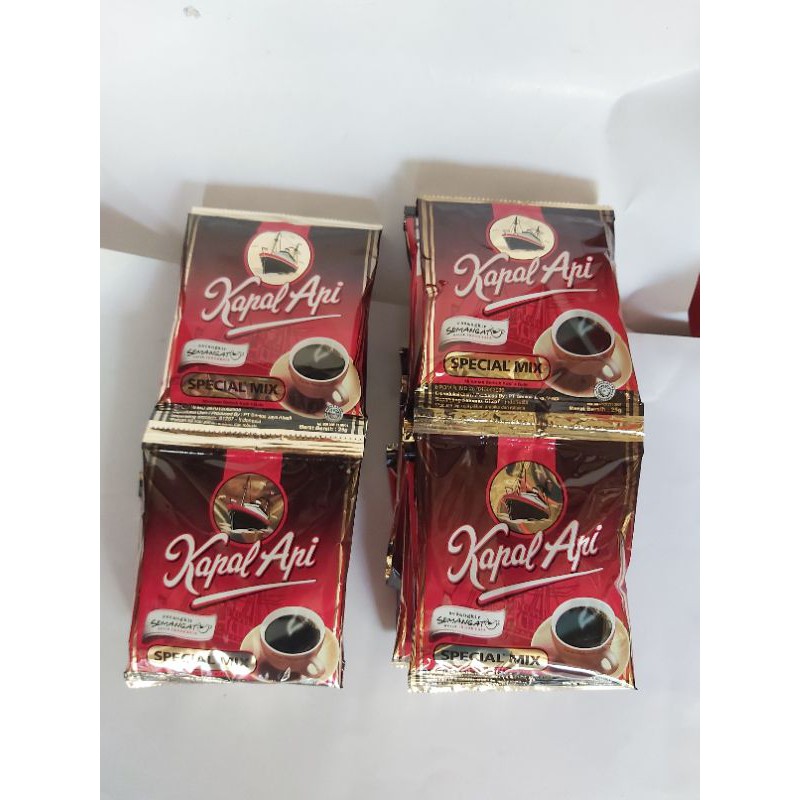 Jual Kopi Kapal Api Spesial Mix 25 gr (1 renceng) | Shopee Indonesia
