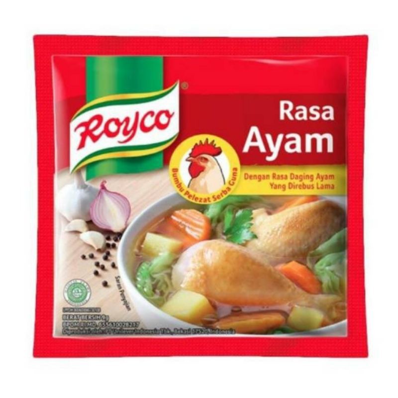 Jual Royco Bumbu Penyedap Rasa Ayam Sapi 8g sachet 1 renceng isi 12 ...