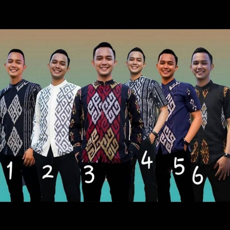 Jual Kemeja tenun pria lengan panjang kemeja tenun pria lengan pendek ...