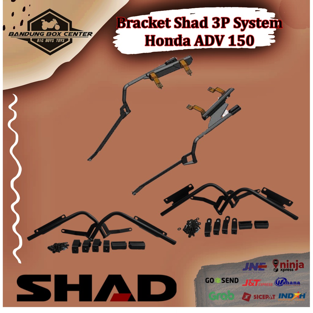 Jual Bracket SideBox Breket Side Box Shad 3P System ADV150 Honda ADV ...