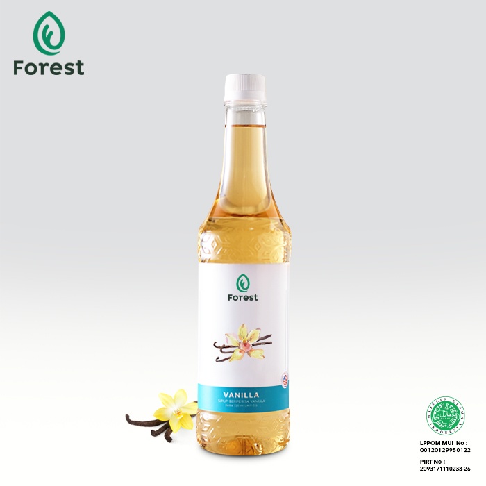 Jual FOREST SYRUP VANILLA - Sirup Rasa VANILLA - 720 ml | Shopee Indonesia
