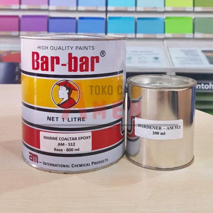 Jual Bar-Bar Marine Coaltar Epoxy 1Lt Black / Cat Anti Karat | Shopee ...