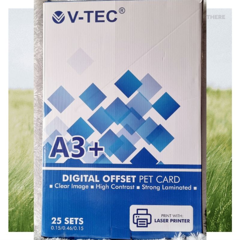 Jual PVC ID CARD LASER A3 PVC PET A3 laser 25 Set VT3042 | Shopee Indonesia