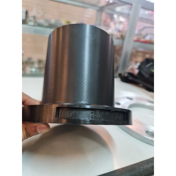 Jual Stub End HDPE PN10 / PN16 + Flange Besi Galvanis Jis 10k 4" inch DN100 | Shopee Indonesia